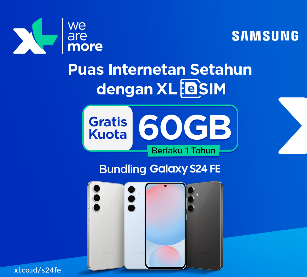 XL Axiata Gandeng Samsung Galaxy S24 FE Luncurkan Bundling eSIM ...